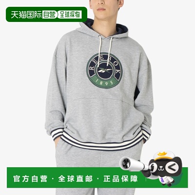 日本直邮Reebok LAWN CLUB 法式毛圈布连帽衫 灰色卫衣