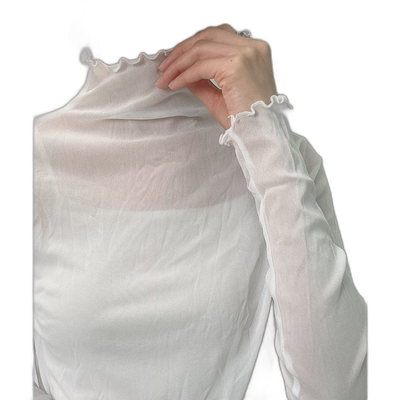 【日本直邮】 KOBELETTUCE女士T恤蕾丝背心纯棉圆领宽松时尚