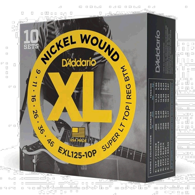 【日本直邮】达达里奥电吉他弦镍轻0.009 - 0.046 EXL125-10P
