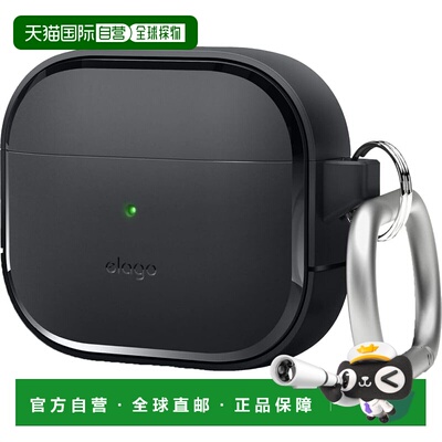 【日本直邮】elago AirPods3耐冲击混合硬壳保护套带挂钩 EDC CAS