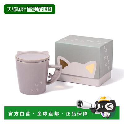 日本直邮Francfranc 猫雕像杯