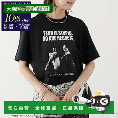 日本直邮GOODROCKSPEED 26MRM106W 女士圆领T恤 Marilyn Monroe照
