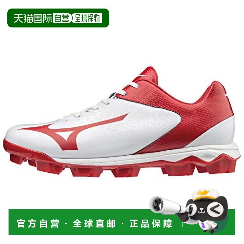 【日本直邮】美津浓MIZUNO WaveSelect Nine棒球鞋 白/红28.5cm