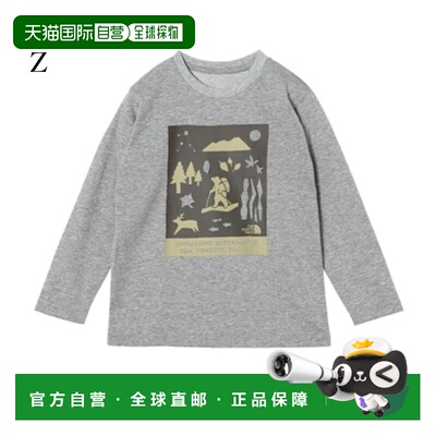 日本直邮THE NORTH FACE 幼儿长袖 Shiretokotoko T恤 NTT82530ST
