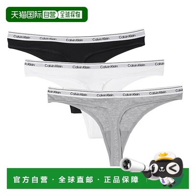 日本直邮Calvin Klein 女士 T 型短裤 3 条装 000qd5209e mpi ICO