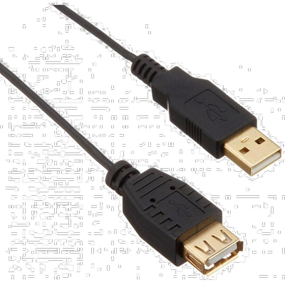 【日本直邮】Buffalo巴法络 USB2.0延长线 A型口 2m BSUAASM220BK