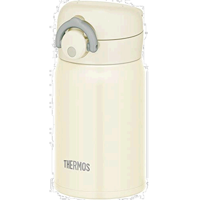 【日本直邮】Thermos膳魔师 真空隔热保温杯 250ml 自然白 JOP-25