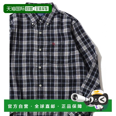 日本直邮Arnold Palmer 阳伞点缀BD衬衫 维耶拉格纹 纽扣领长袖衬
