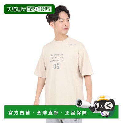 日本直邮New Balance 男士半袖图形T恤 [AMT35006TWF]运动