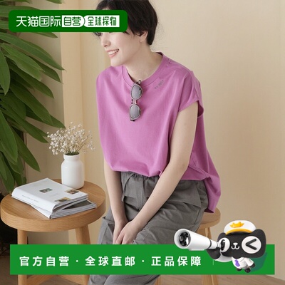 1h可退 日本直邮HUMAN WOMAN 女士刺绣短袖T恤 0775160507新款