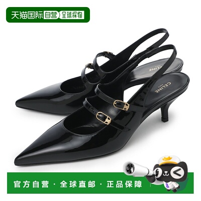 日本直邮Celine Judy Mary Jane 黑色露跟高跟鞋（36232 4582c 38