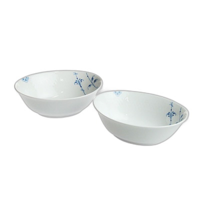 日本直邮Royal Copenhagen皇家哥本哈根棕榈唐草椭圆碗一对