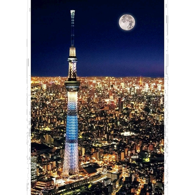 【日本直邮】BEVERLY 东京晴空塔夜景300片拼图26×38cm