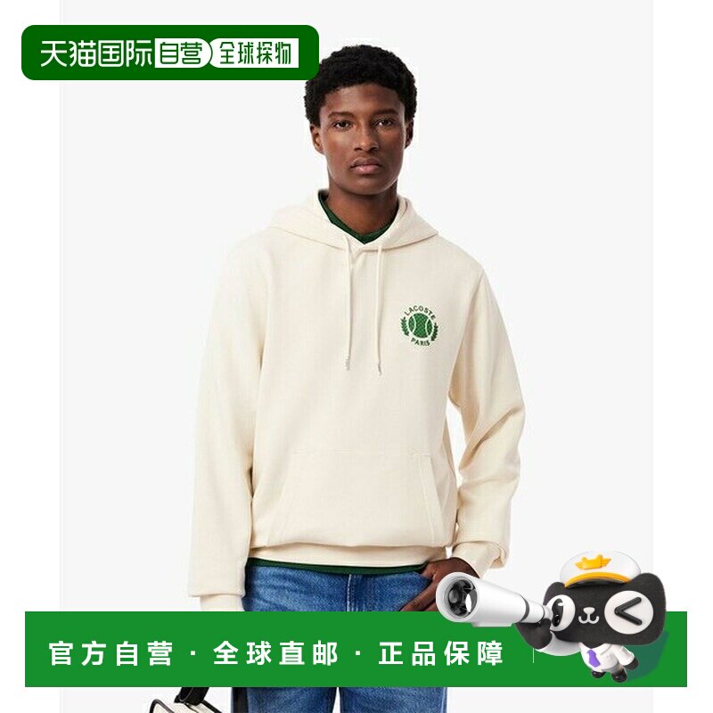 日本直邮LACOSTE LACOSTE Heritage Tennis Logo Sweat Hoodie 卫