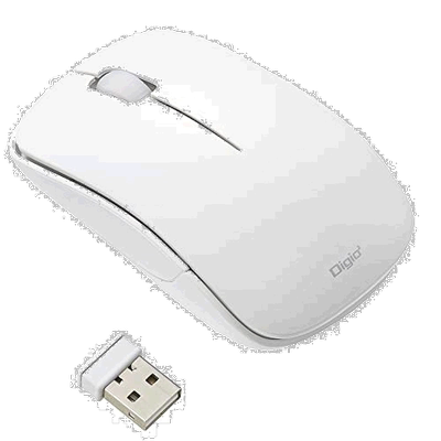 【日本直邮】仲林Digio2鼠标 无线3键BlueLED轻量50g儿童用 白Z89