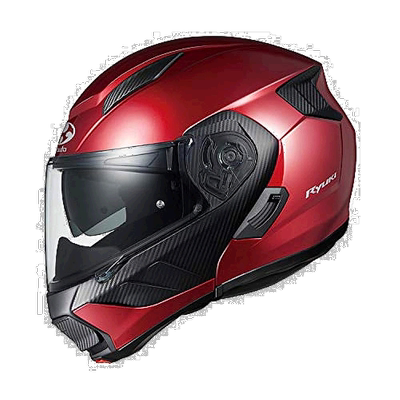 【日本直邮】OGK KABUTO RYUKI 闪亮红色 L 摩托车头盔骑行