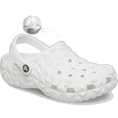 日本直邮Crocs CLASSIC GEOMETRIC CLOG WHITE 白色 209563-100