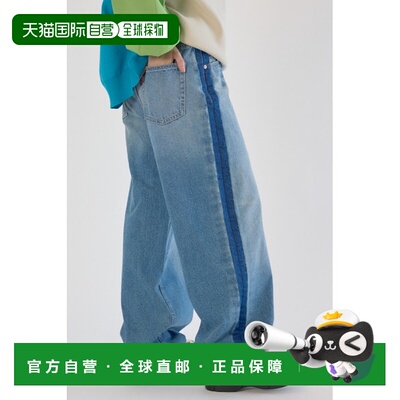 1h可退 日本直邮RODEO CROWNS WIDE BOWL 女士 高腰宽松复古牛仔