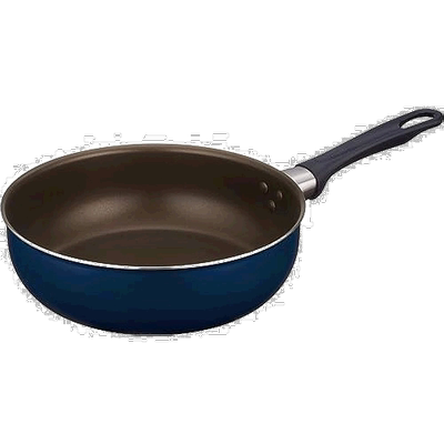 【日本直邮】Thermos膳魔师 炒锅24cm 深蓝 燃气用KFI-024D NVY