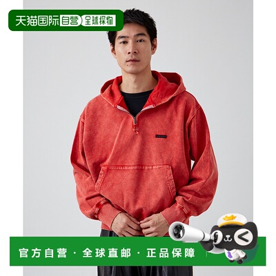 1h可退 日本直邮ANTS & ELEPHANTS 男装 舒适棉质 半拉链连帽衫