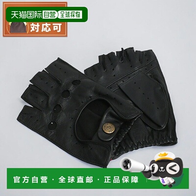 日本直邮DENTS SNETTERTON 手套 无指手套 5-1009-BLACK-S 男士黑