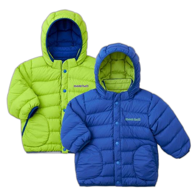 1h可退 montbell 儿童羽绒服幼儿双面可穿保暖1101649