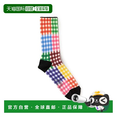 日本直邮ROSTER SOX 女士 格纹印花中筒袜 13430447412
