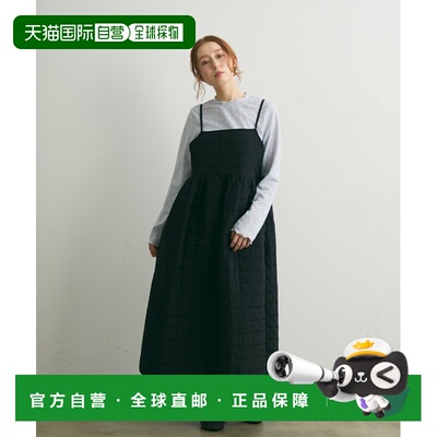 1h可退 日本直邮Crisp 女装 宽松绗缝吊带连衣裙 可调节肩带+侧袋