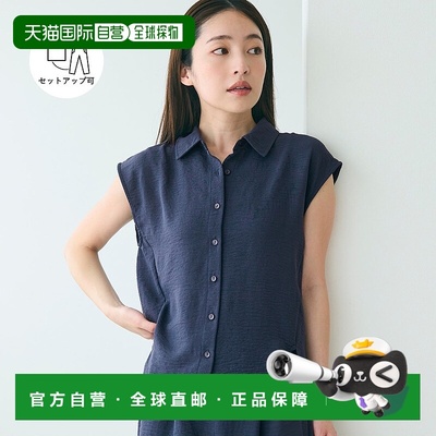 日本直邮coca 仿麂皮无袖圆领T恤 [CO4289EW013921] 棕色