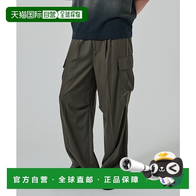 1h可退 日本直邮STUDIOUS男士清凉羊毛感卡其裤直筒版型舒适Cargo