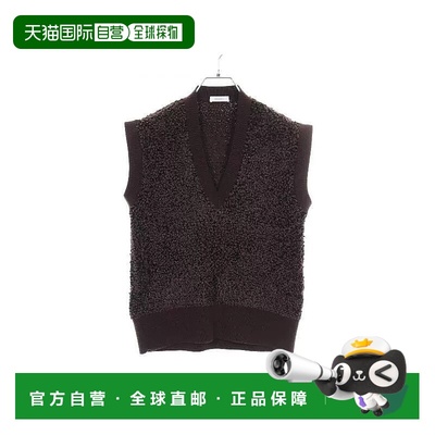 日本直邮中古Ferragamo菲拉格慕女A级95新vest背心尼龙上衣棕色