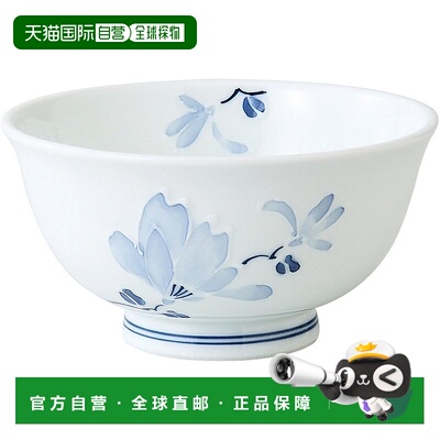 【日本直邮】西海陶器 轻量大饭碗  辻花蓝色 73037新款瓷器