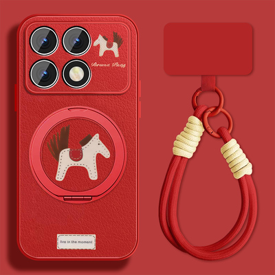 幸运小马适用荣耀WIN手机壳WINRT新款保护套HONOR华为玻璃RT马年全包防摔本命年专用红色外壳WLNRT男女