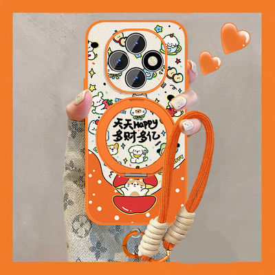 多财多亿适用oppoa6pro手机壳女a6gt新款可爱挂绳0pp0小羊皮磁吸外壳a6保护套por镜头5G全包防摔卡通