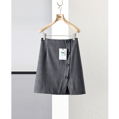 iseA字半身中裙通勤百搭