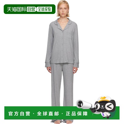 1h可退 香港直邮SKIMS 女士 灰色 Soft Lounge 睡衣套装 APSET060