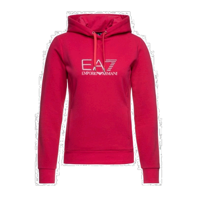香港直发EMPORIO ARMANI阿玛尼女士玫粉色连帽卫衣6GTM03TJ27Z