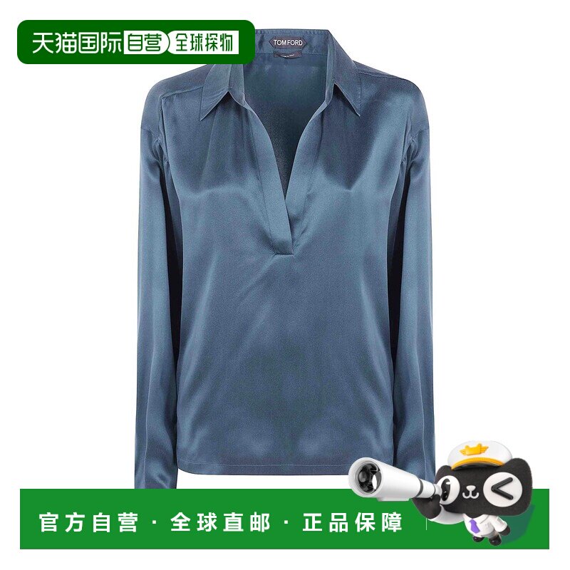 香港直邮TOM FORD 女士衬衫 TS2144FAX1720TEAL AW2026 蓝色
