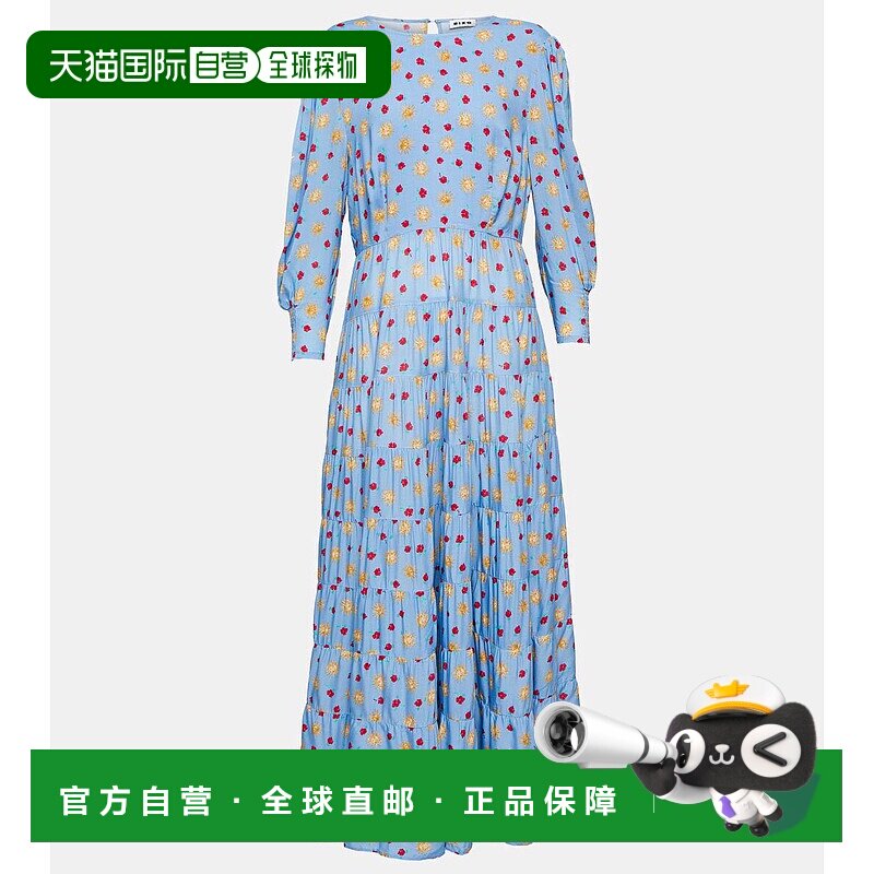 1h可退 香港直邮RIXO 女士 Kristen 印花层叠长款连衣裙