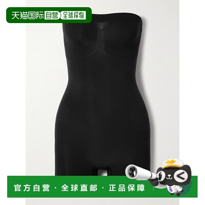 SKIMS 女士 Sculpt Shortie - Onyx 无缝性感抹胸连体衣 BDMD