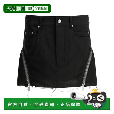 香港直邮RICK OWENS 女士半身裙 RP02F5362WGP09 AW2026 黑色
