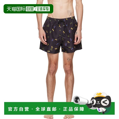 香港直邮Paul Smith 保罗 史密斯 男士 黑色 Cherries 泳裤 M1A23