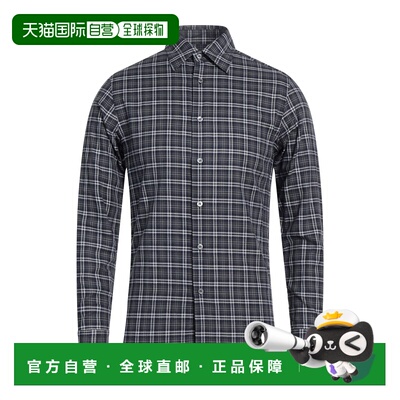 1h可退 香港直邮Dunhill 登喜路 男士 衬衫 grey灰色 舒适时尚