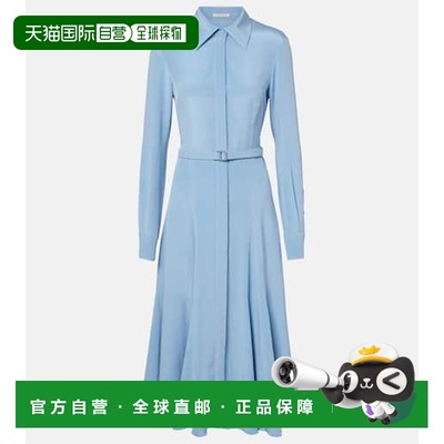 1h可退 香港直邮EMILIA WICKSTEAD 女士 Riko 束带真丝中长连衣裙