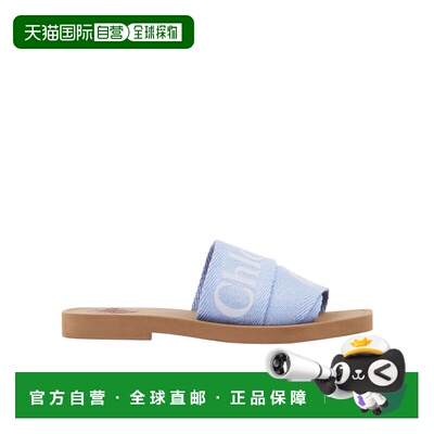 香港直邮Chloe 方头平底拖鞋凉鞋女鞋C23U188EF 厚底
