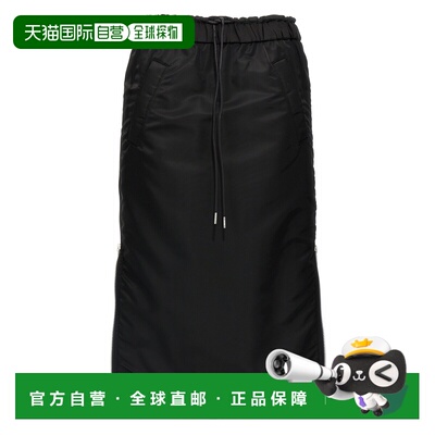 1h可退 香港直邮SACAI 女士半身裙 SCW304001 SS2026 黑色 Pleate