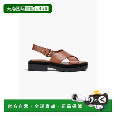 1h可退 香港直邮VINCE 女士 Helena 皮质露跟凉鞋 E2378L9200SEQU