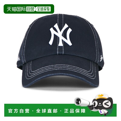 香港直邮SPORTY & RICH 女士 x Yankees 对比色深海蓝帽子 AC0607