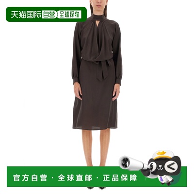 1h可退 香港直邮KITON 女士连衣裙 D58336 AW2024 深棕色