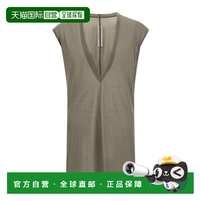 香港直邮Rick Owens V领T恤背心 RU02E1157UC